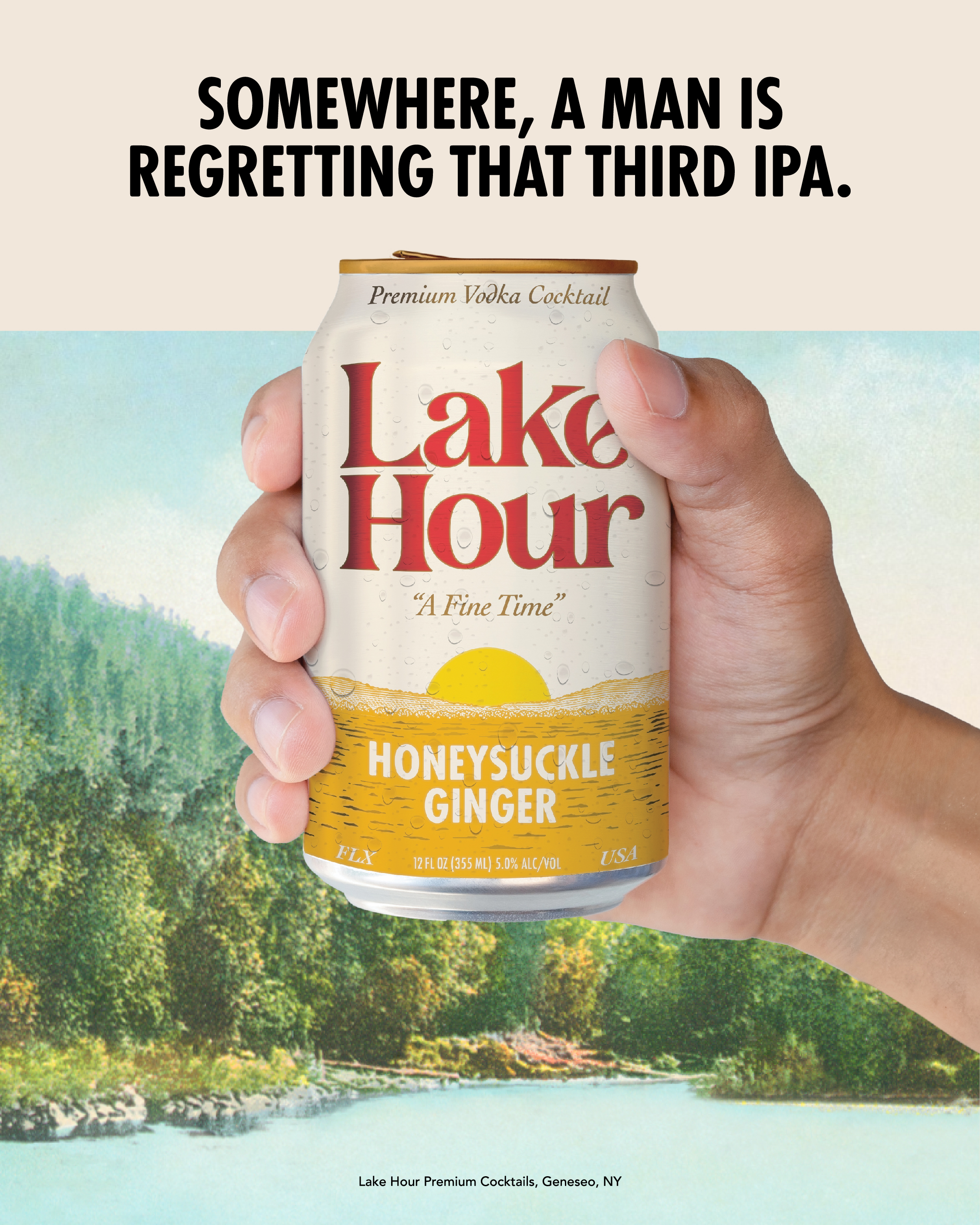 Lake Hour- Crisp cocktails and a refreshing state of mind.